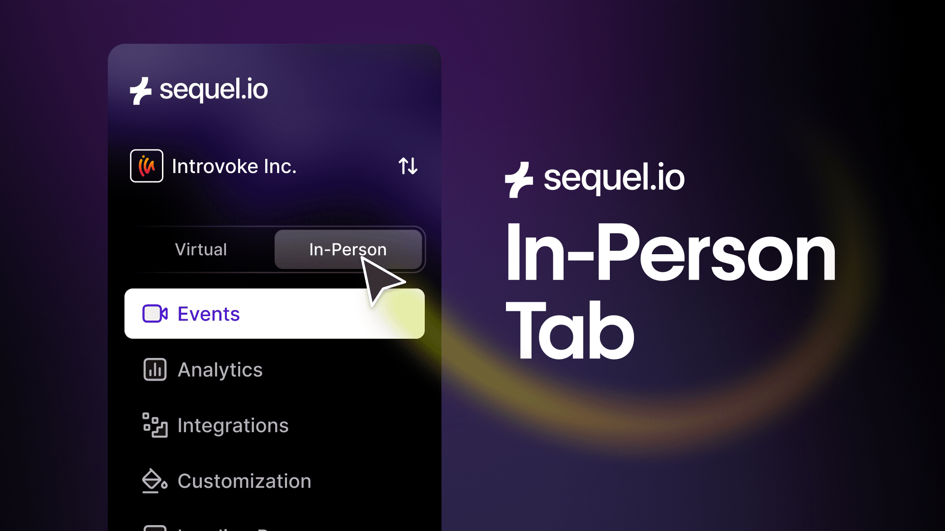 In Person Tab — Sequel.io