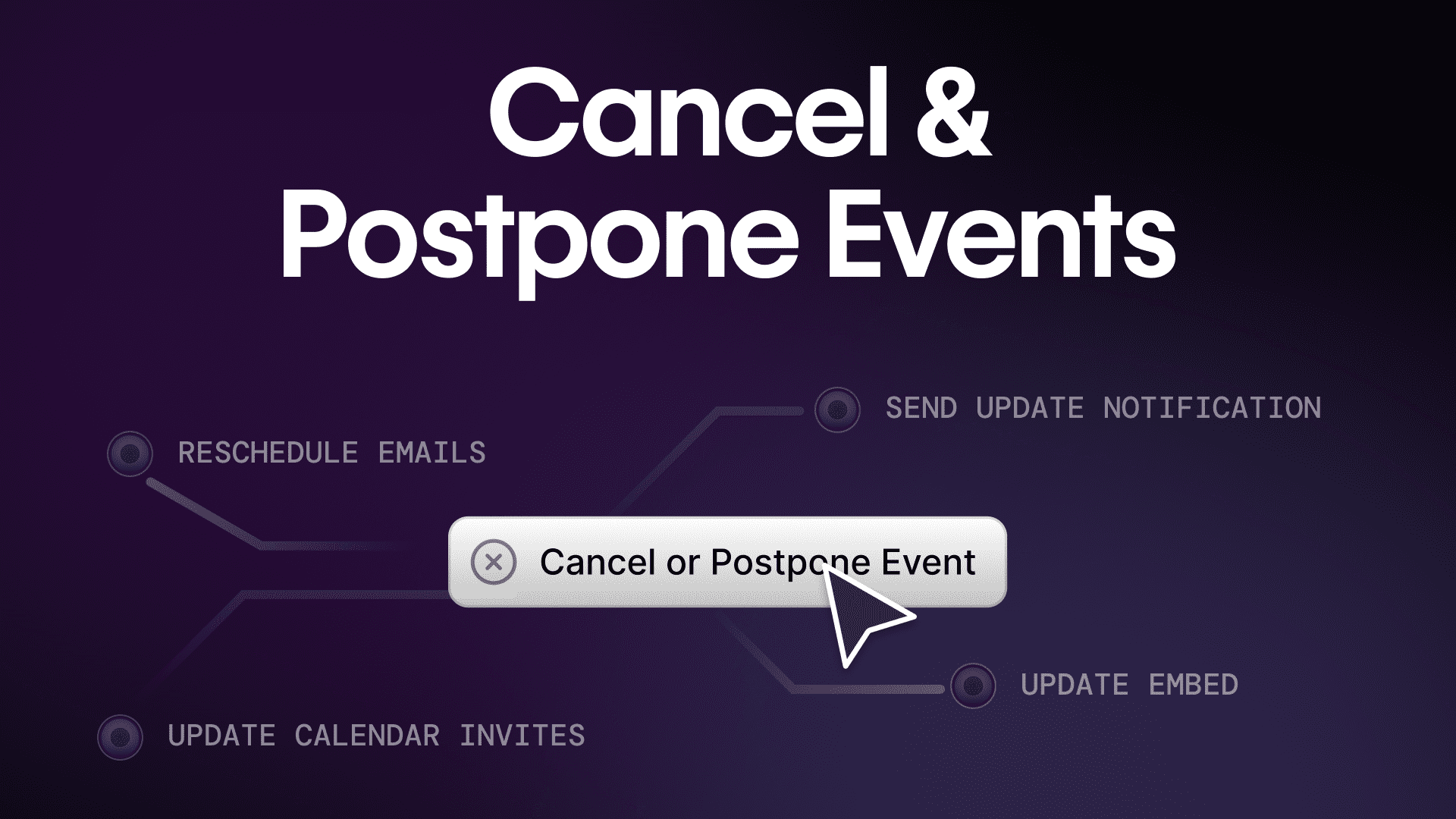 Cancel & Postpone Events — Sequel.io